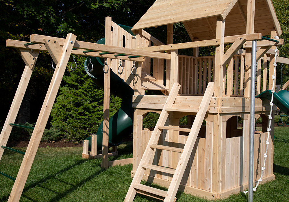 Bailey Deluxe wth Options - Swing Sets - Triumph Play Systems