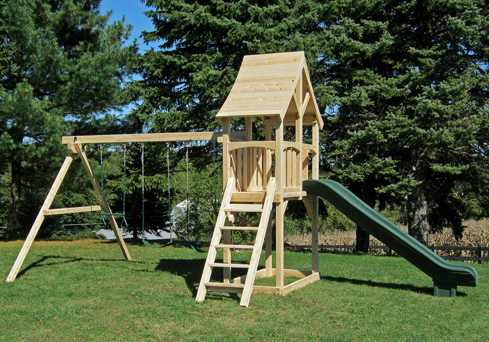 Cedar Swing Sets - The Havendale Play Set