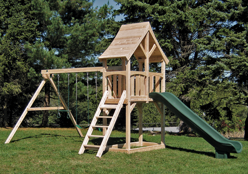 Cedar Swing Sets - The Havendale Play Set